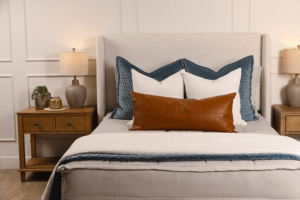 Harper Luxe Light Gray Zipper Bedding Bundle | Beddy's