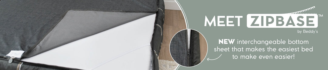 Meet ZipBase: Interchangeable Sheets That Zip | Beddy's