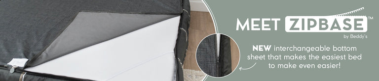 Meet ZipBase: Interchangeable Sheets That Zip | Beddy's