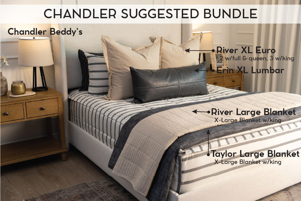 Chandler Luxe Beddy's Bedding Bundle: Twin, Full, Queen & King