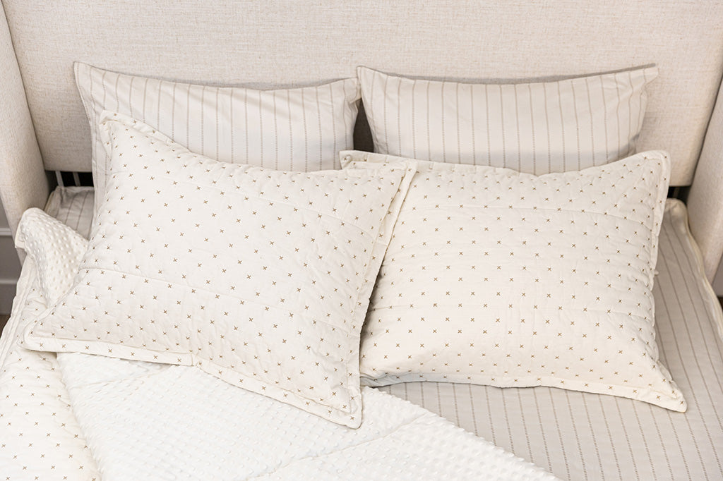 Monroe Luxe Bedding: Cream Embroidered Luxury | Beddy's