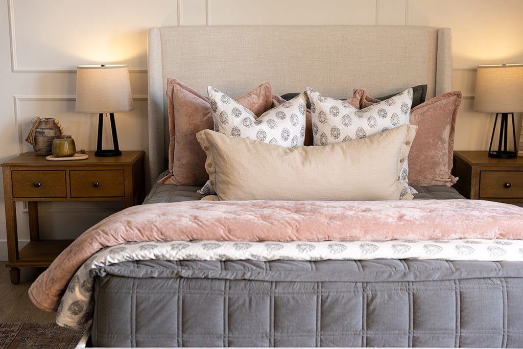 Parker Luxe Zipper Gray Bed Set | Beddy's