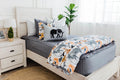 Reese Cool Gray Zipper Bedding | Beddy's
