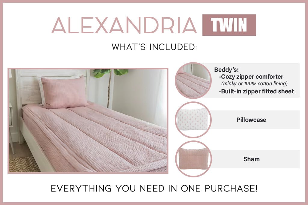 Alexandria Luxe Zipper Bedding | Beddy's