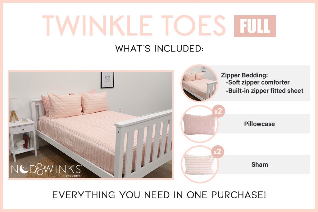 Twinkle Toes Zipper Bedding