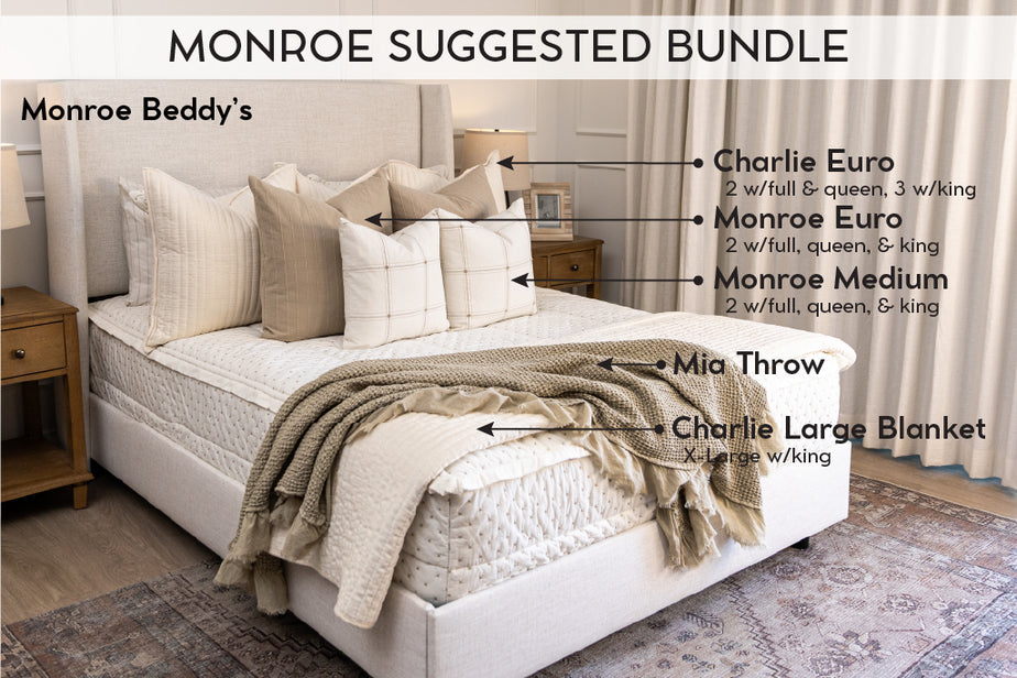 Monroe Zipper Luxe Bedding Bundle | Beddy's